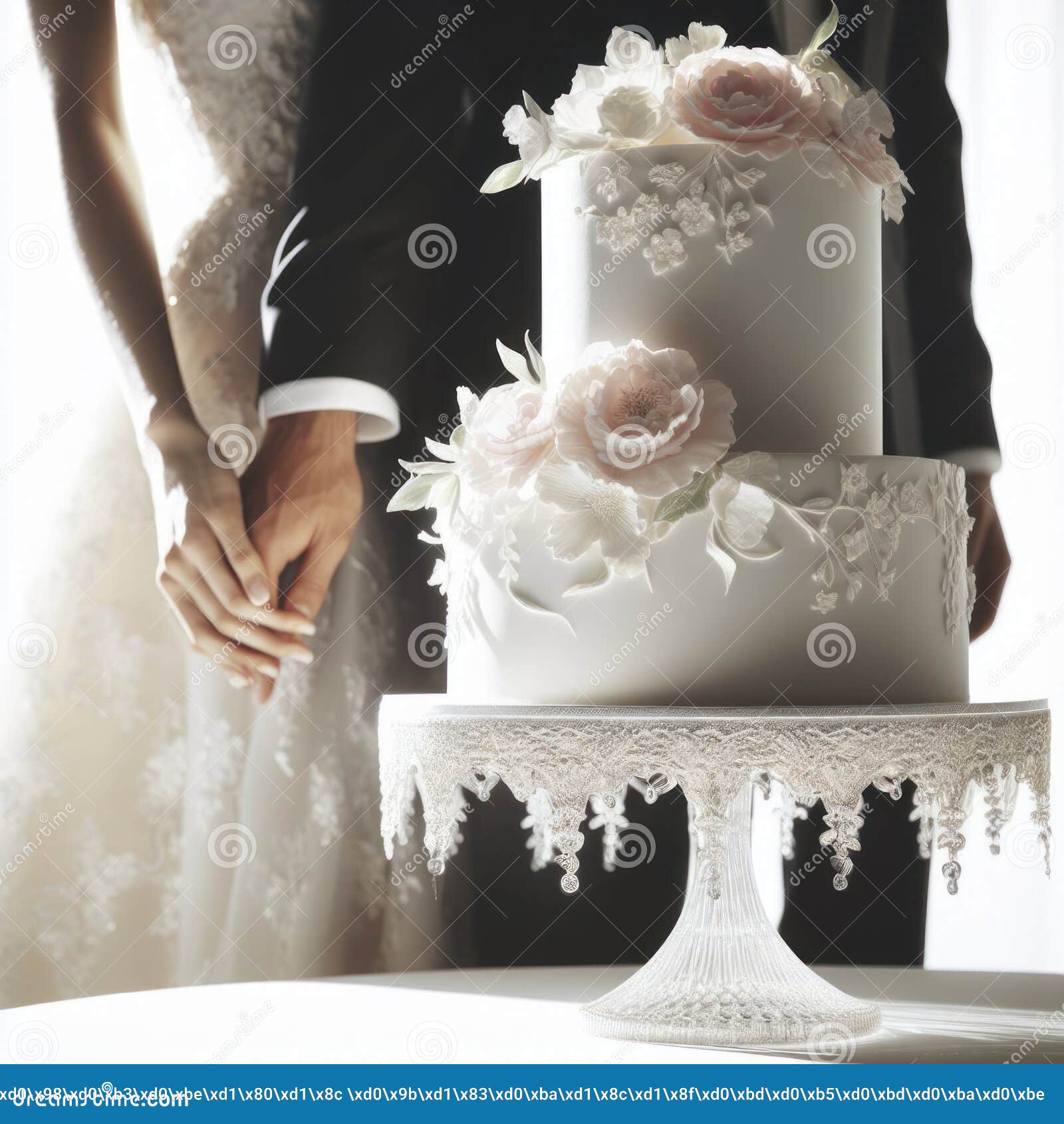 Wedding Cake Product Photo. Ai Generative Stock Image - Image of food ...