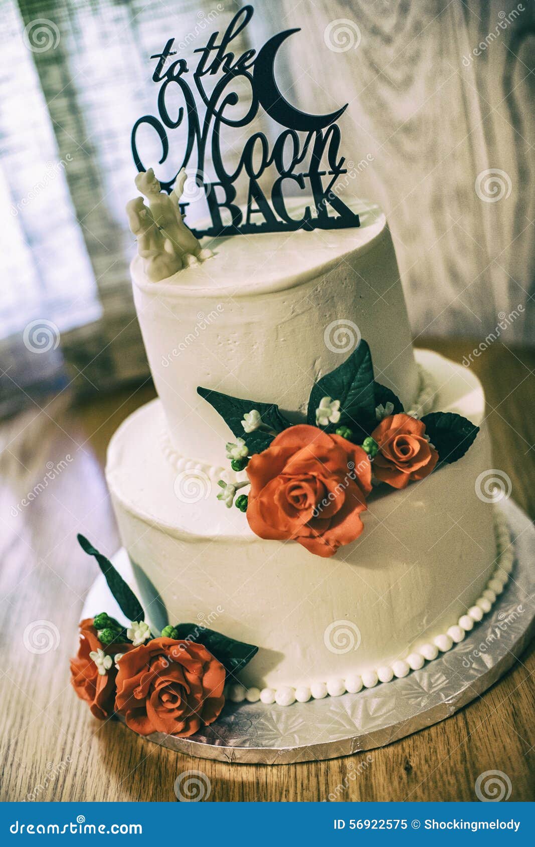Wedding cake stock image. Image of dessert, catering - 56922575