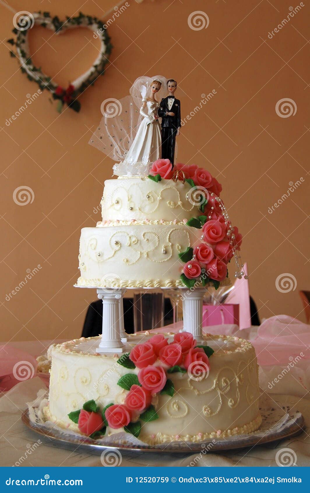 Wedding Cake still life stock image. Image of bridal - 12520759