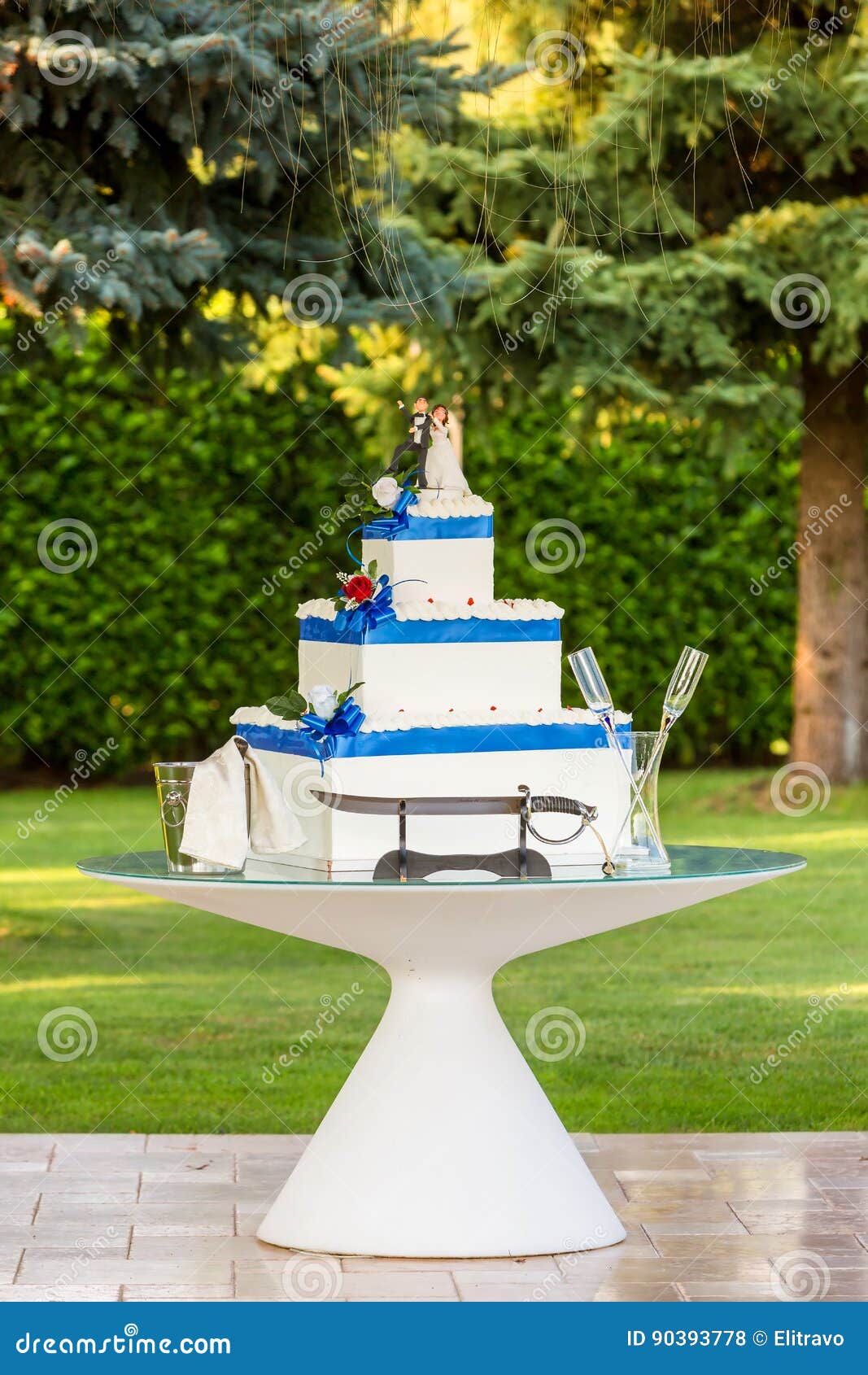 Wedding cake stock photo. Image of closeup, creativity - 90393778