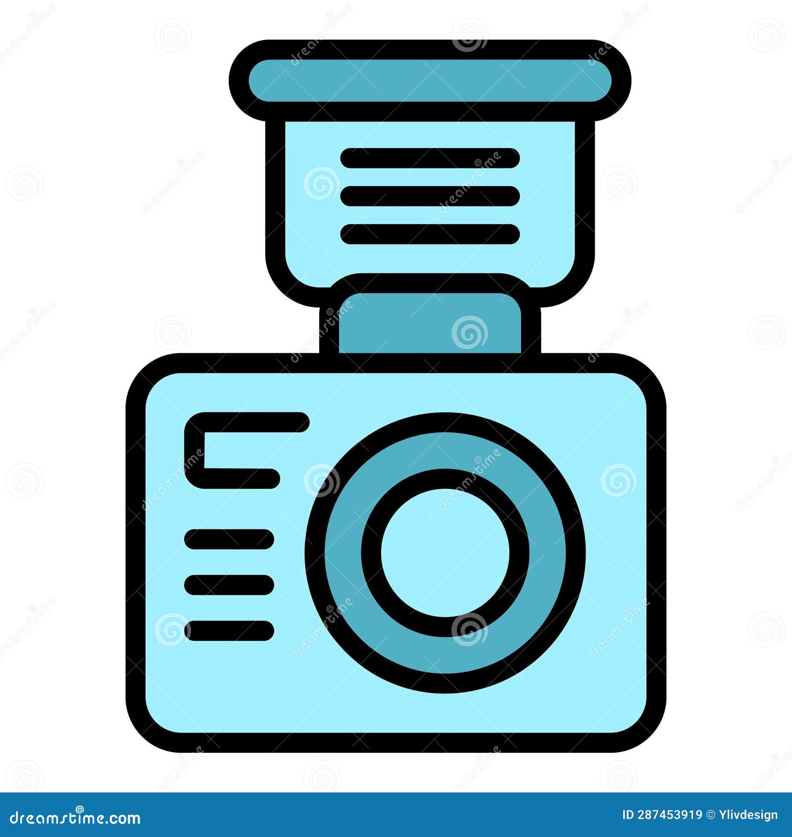 Wedding Camera Icon Vector Flat Stock Illustration - Illustration of ...