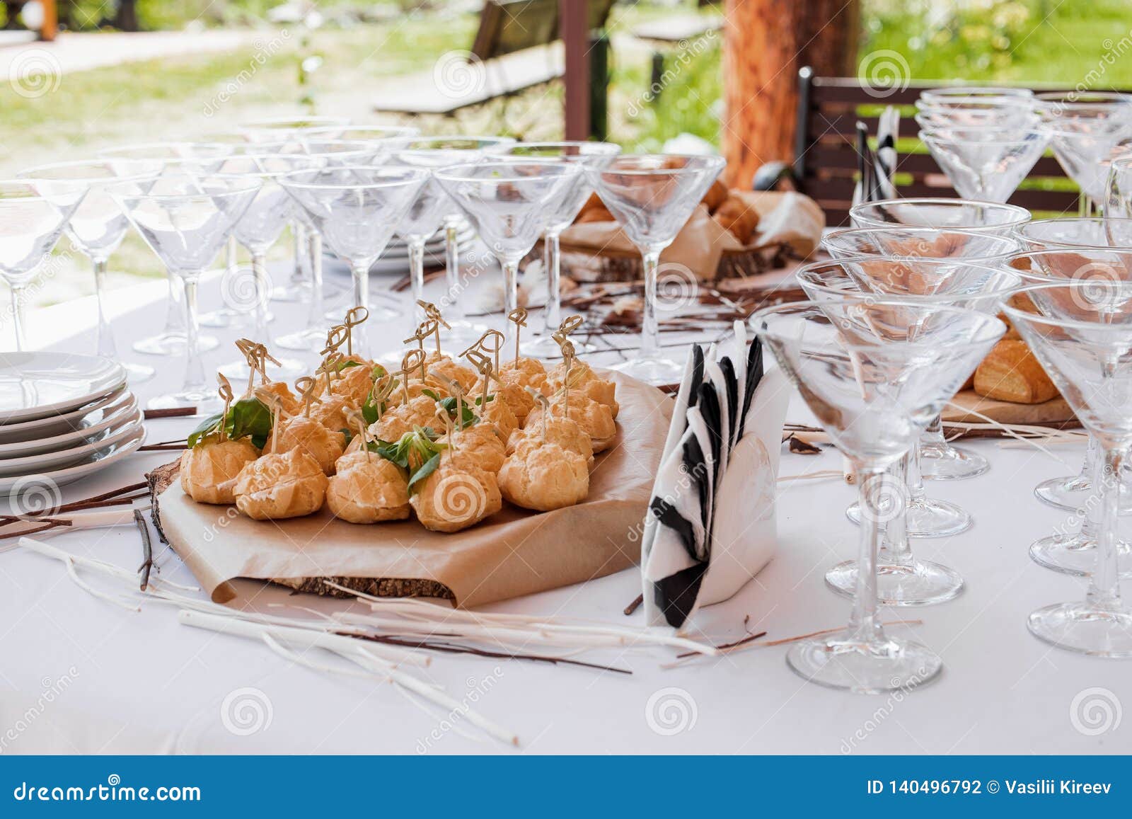Wedding Candy Bar Decoration Setup with Delicious Cakes and Sweets ...