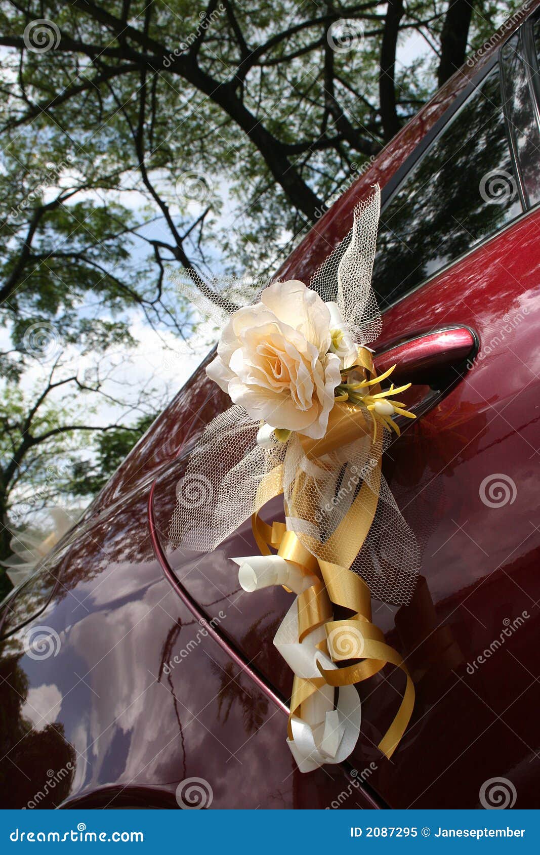 Wedding car stock image. Image of marriage, holiday, bridal - 2087295