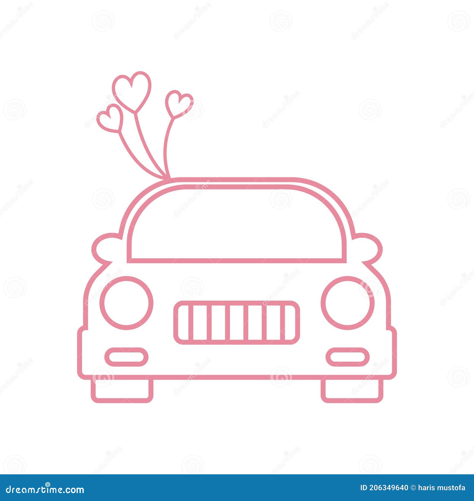 Wedding Car Icon Design Template Vector Isolated Illustration Stock ...