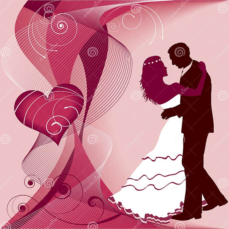 Wedding card stock vector. Illustration of wallpaper - 25868199