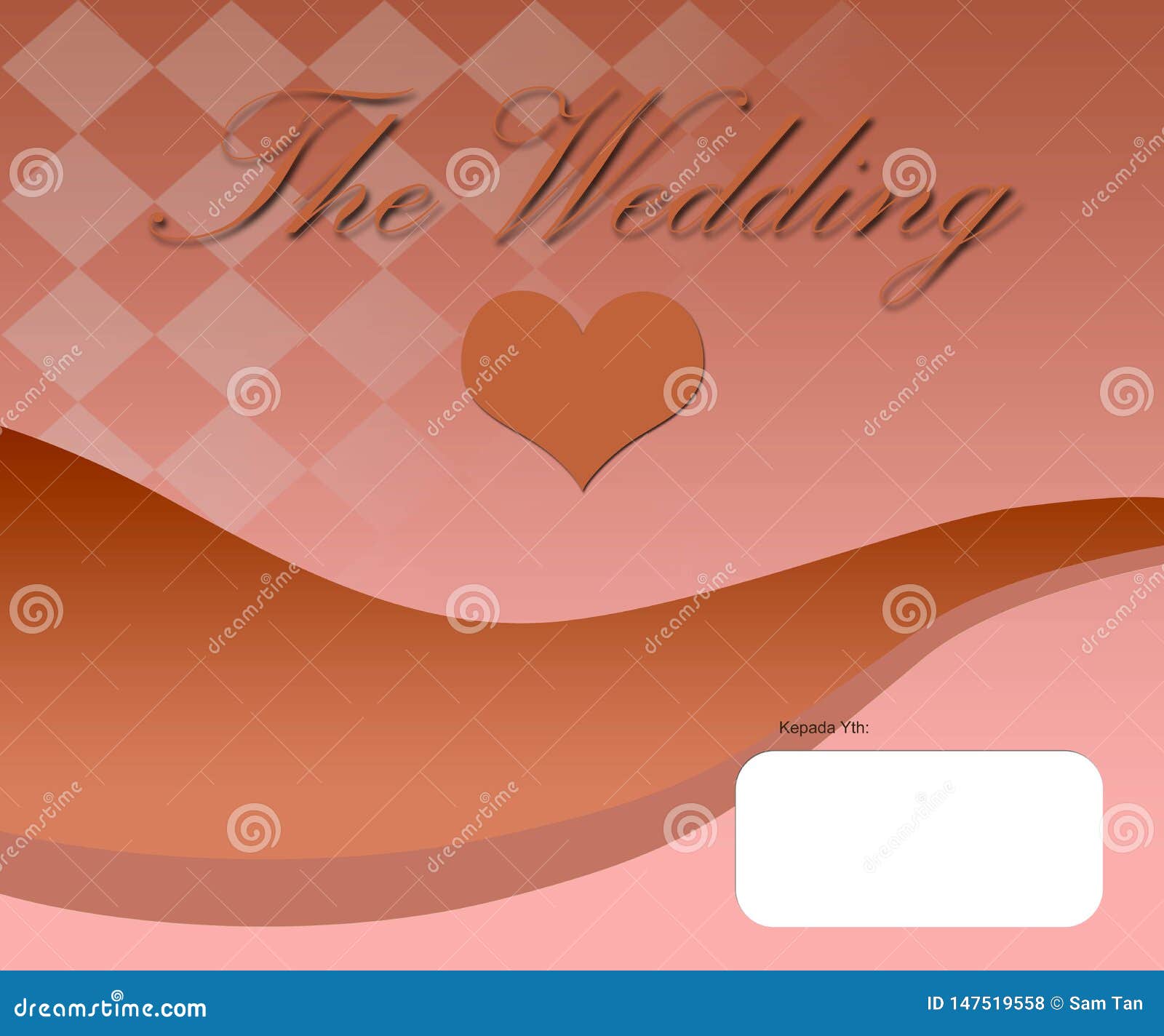 Wedding Card Design Template Artwork Stock Illustration - Illustration ...