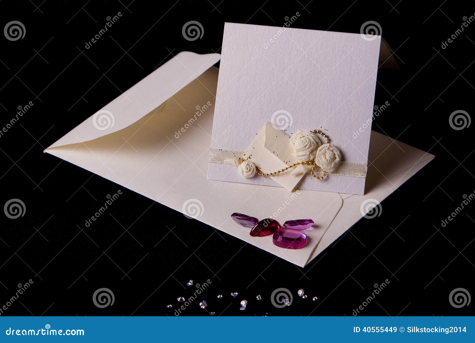 Wedding card with envelope stock image. Image of correspondence - 40555449