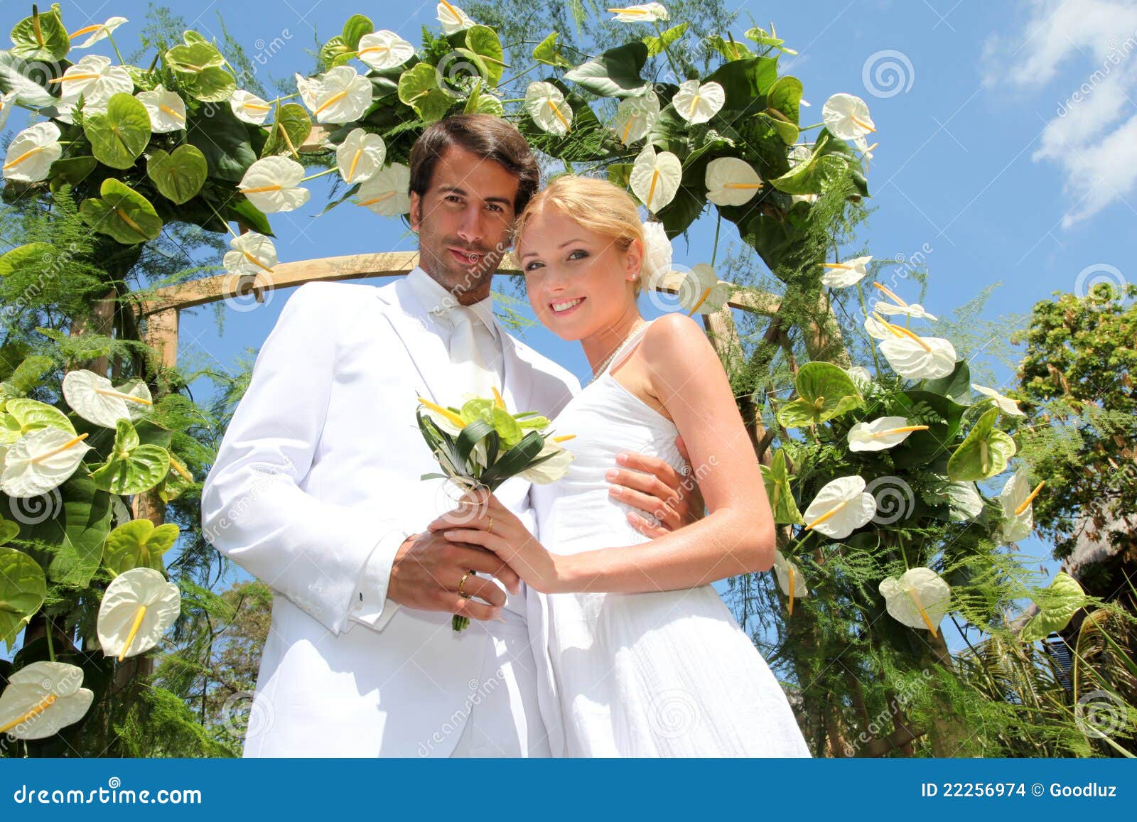 Wedding celebration stock photo. Image of embracing, flowers - 22256974
