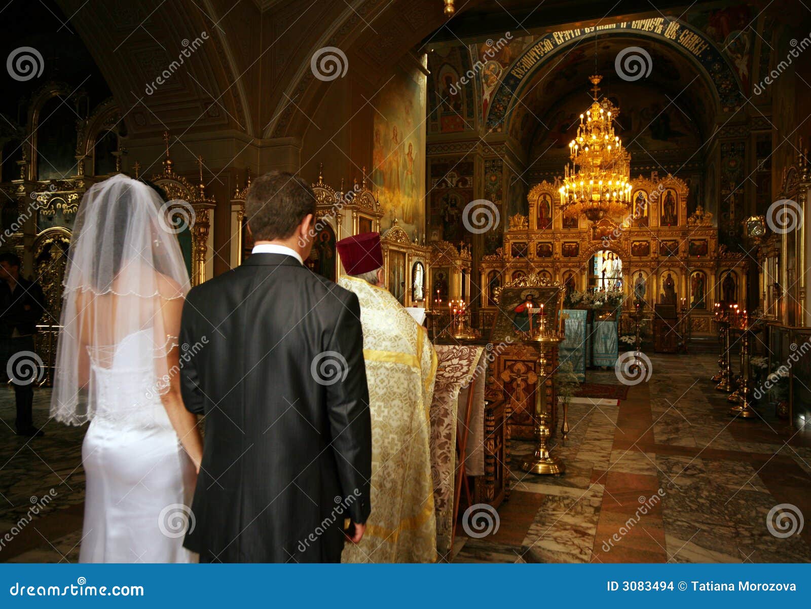 The Wedding Ceremony Held In The Orthodox Tradition In Greek Orthodox ...