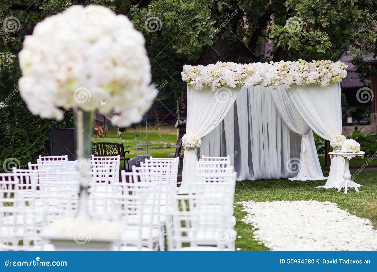 Wedding ceremony stock photo. Image of flower, romantic - 55994580