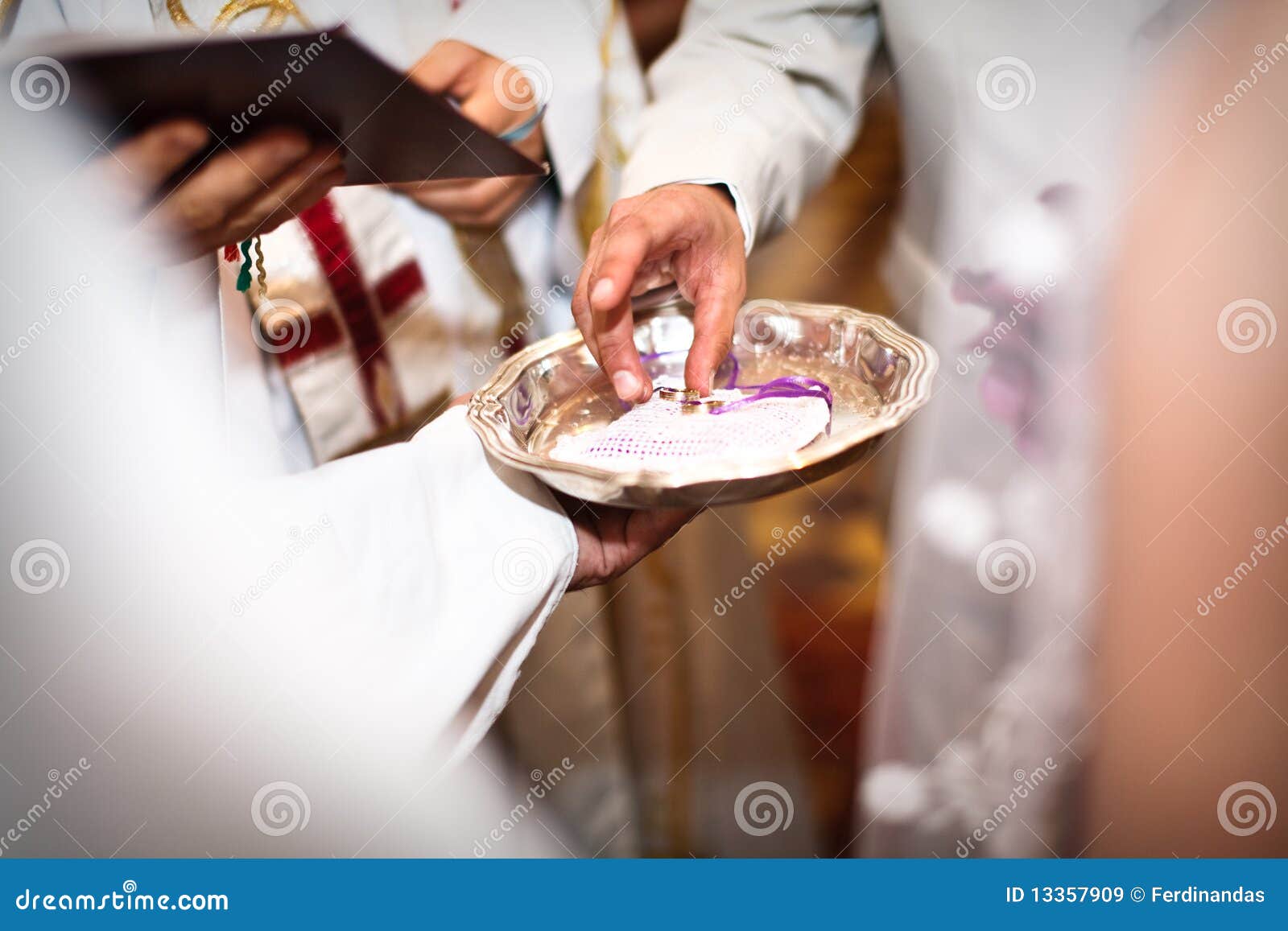 Wedding Ceremony Blessing Hands Closeup Stock Image - Image of love ...