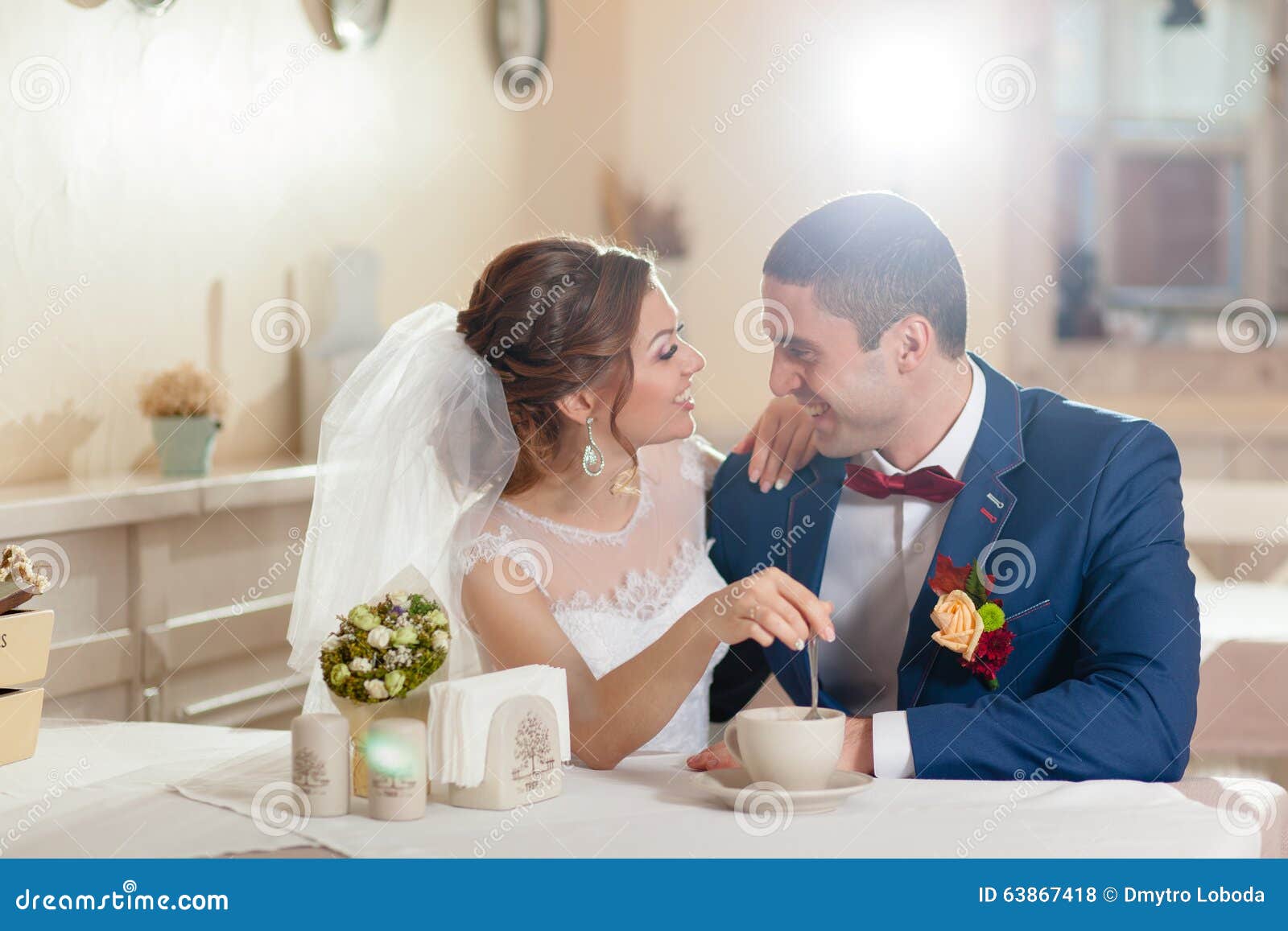 Wedding Ceremony Bride and Groom Stock Photo - Image of celebration ...