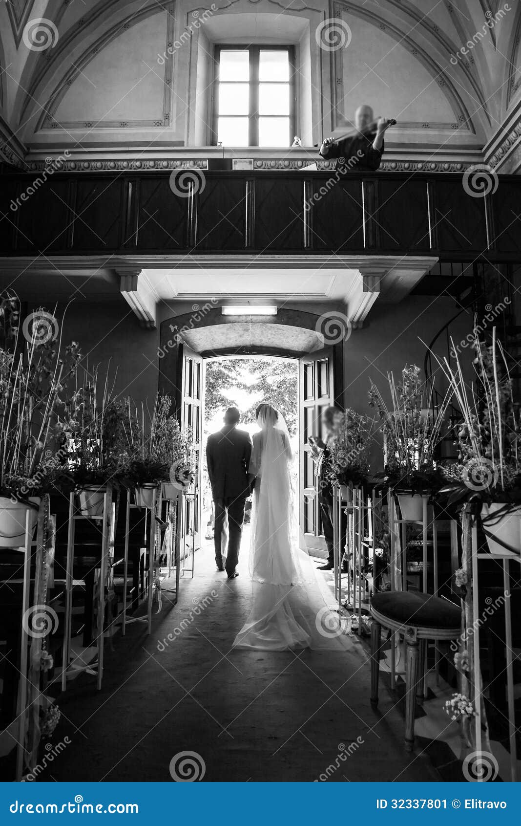 Wedding Ceremony in the Church Stock Image - Image of live, joyfulness ...