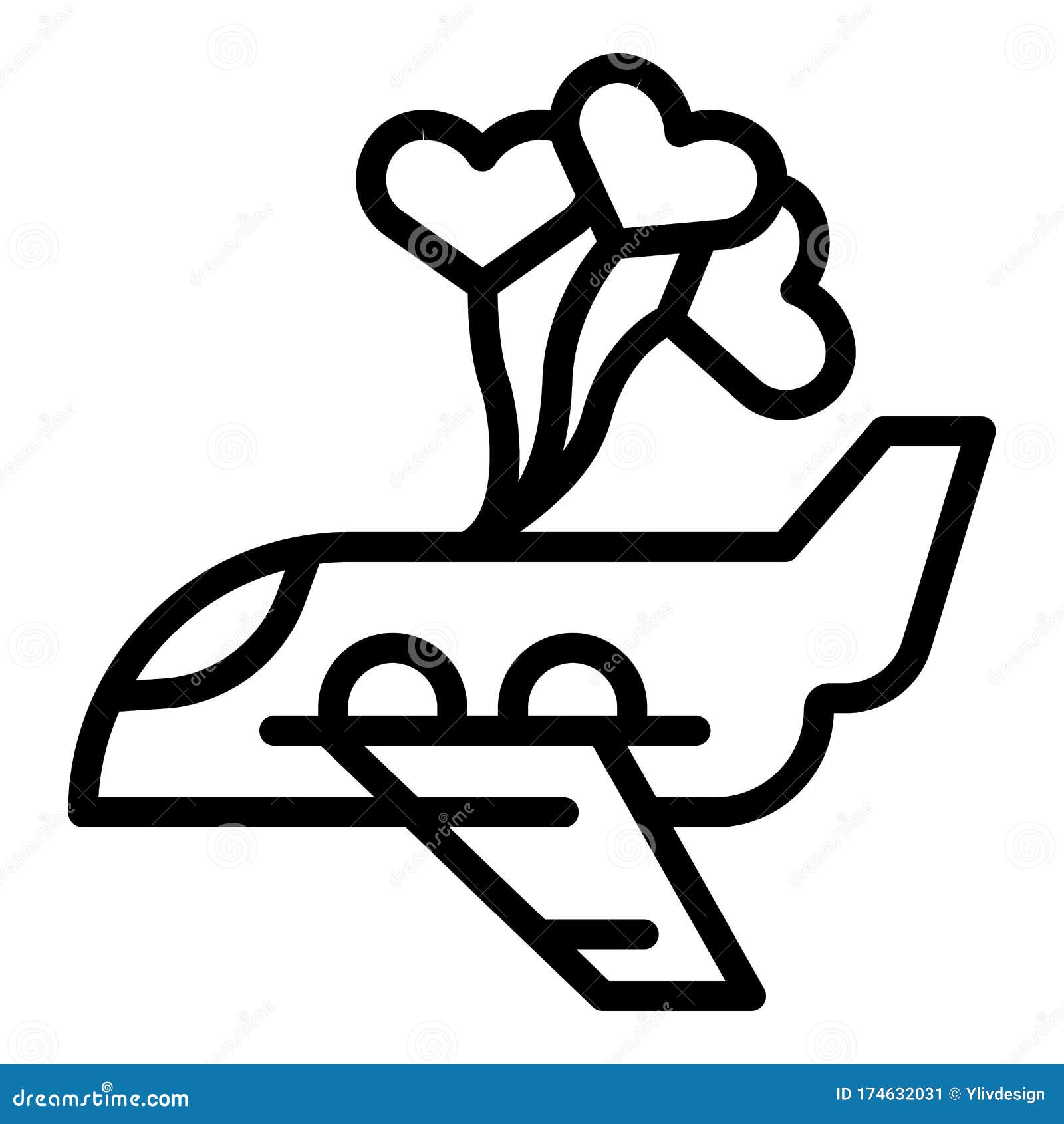 Plane With Marry Me Bannereart As A Symbols Of Reconciliation Cartoon ...