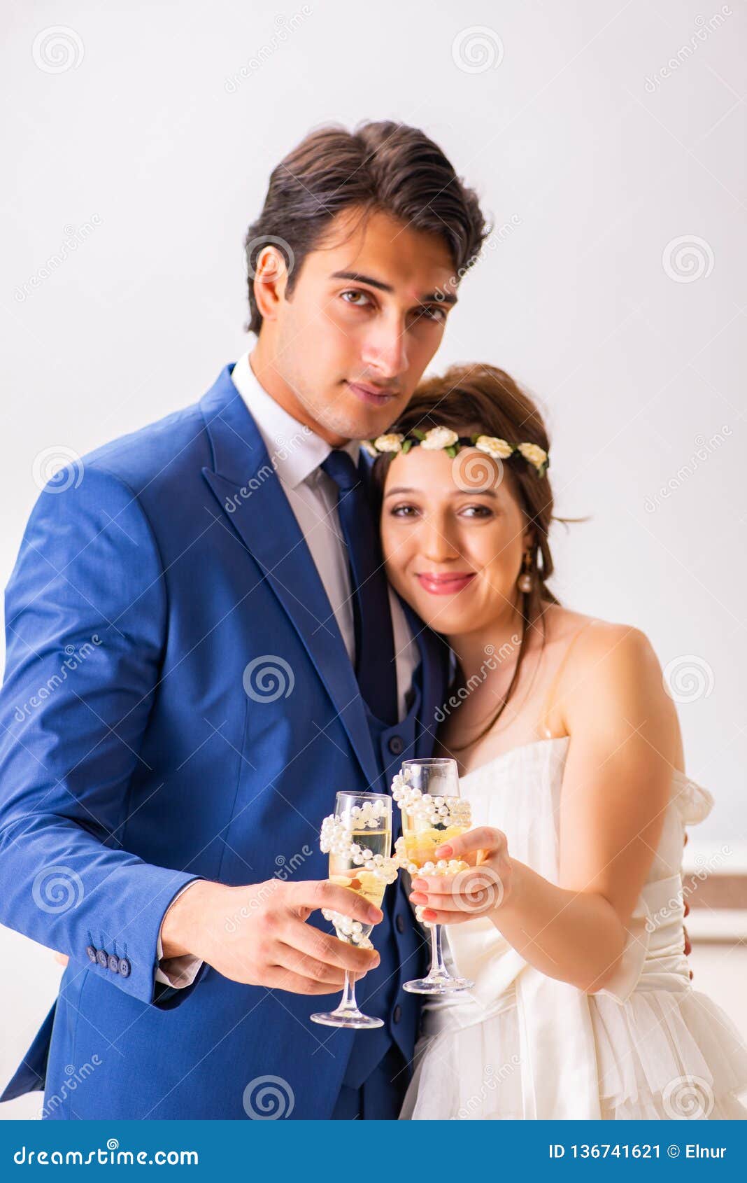 The Wedding Ceremony with Wife and Husband Stock Image - Image of love ...