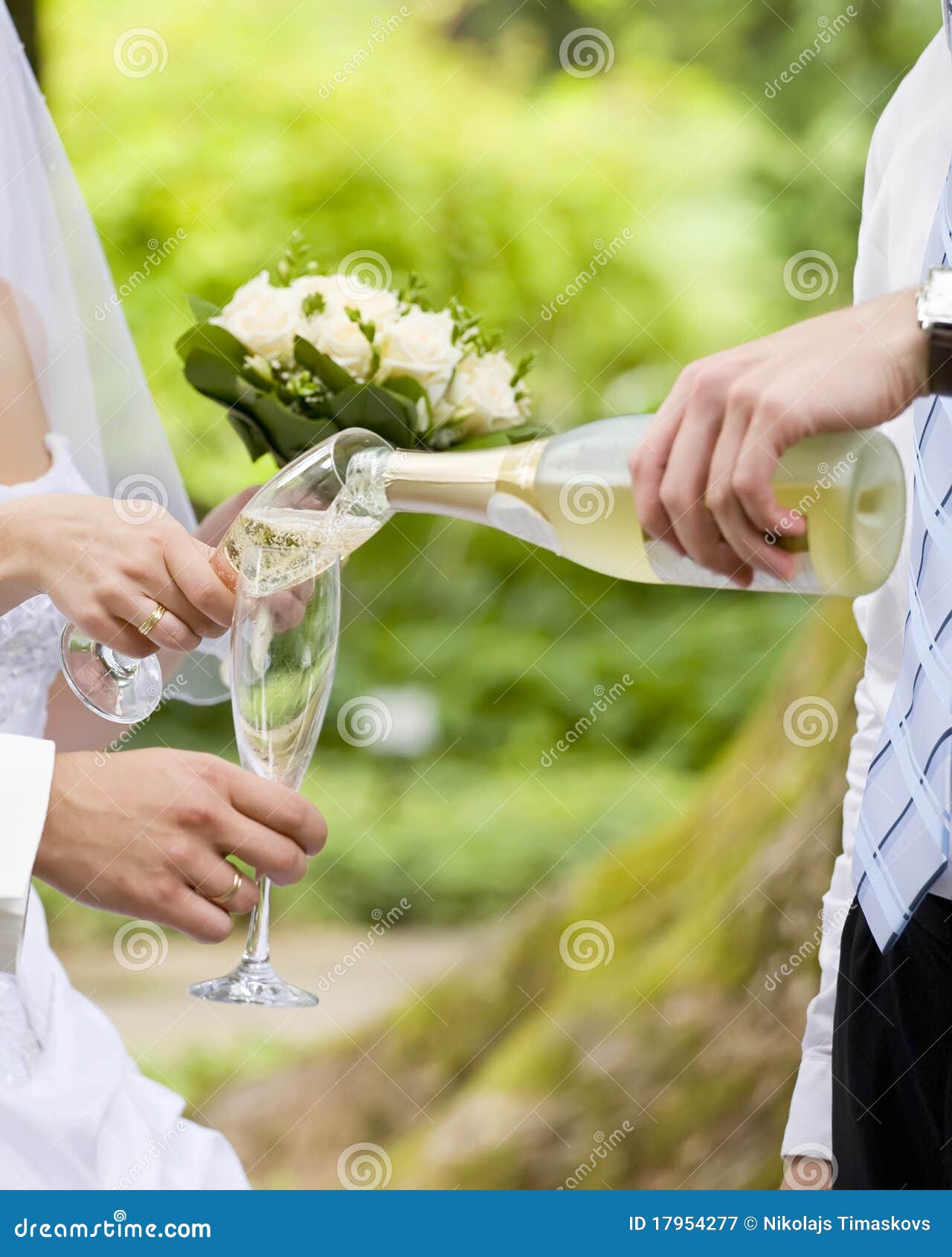 Wedding Champagne stock image. Image of bottle, fiance - 17954277