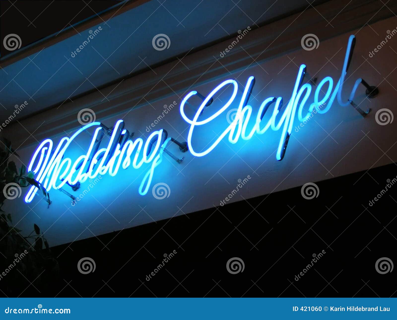 Wedding Chapel Neon Sign stock photo. Image of elope, americana - 421060