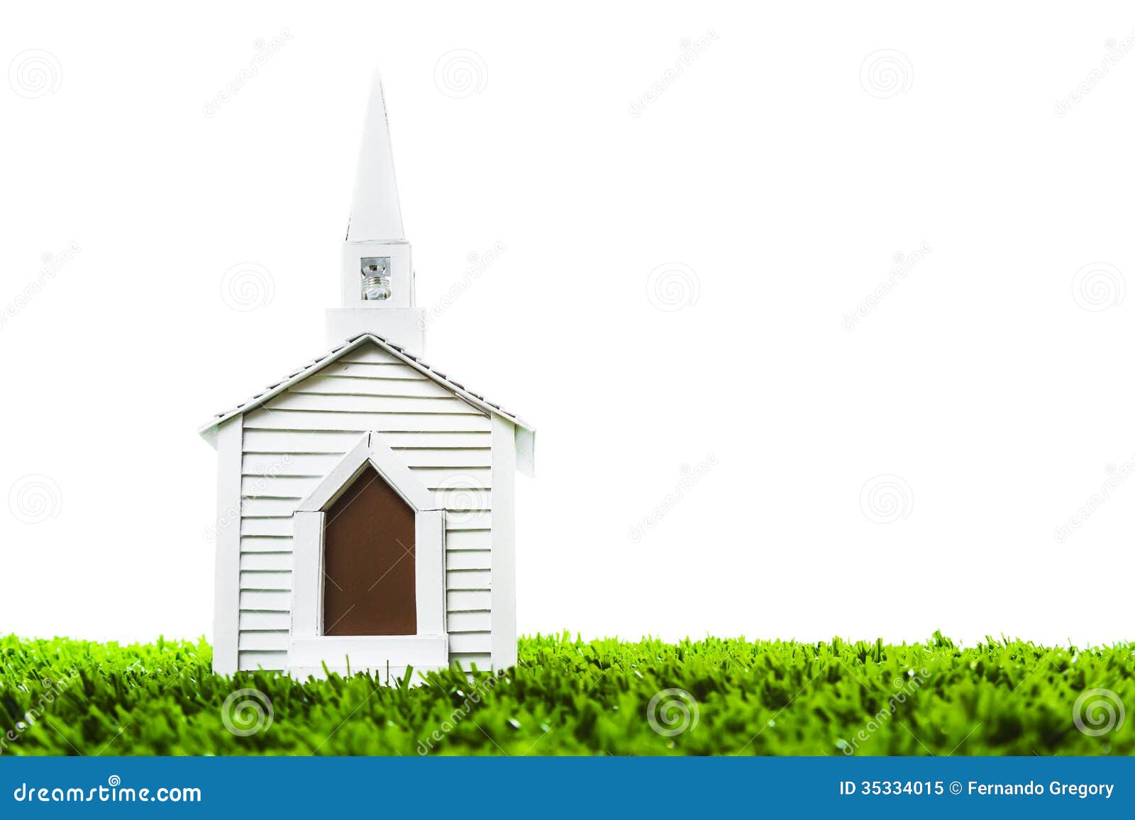 Wedding Chapel on White Background Stock Image - Image of dream ...