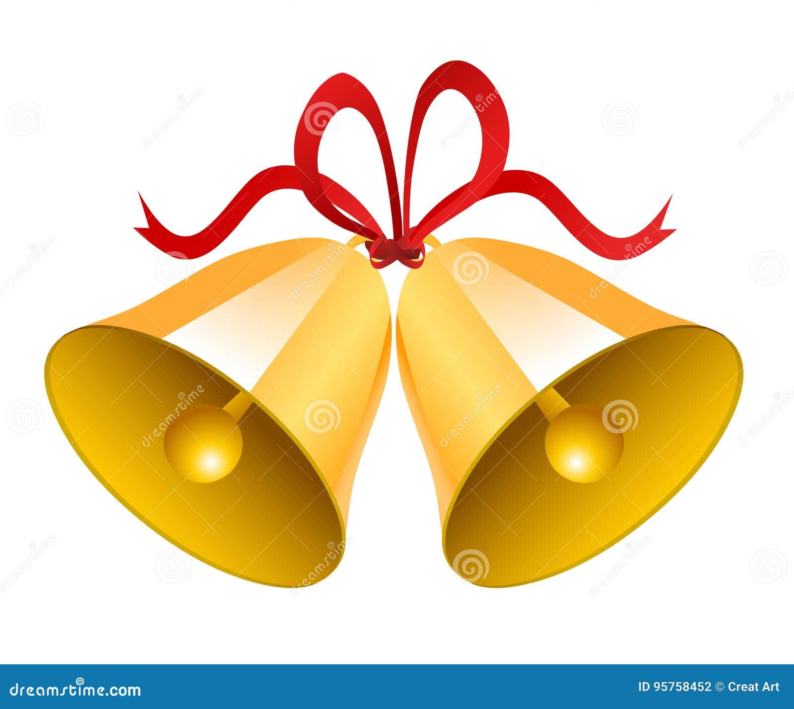 Golden Wedding Bells Background