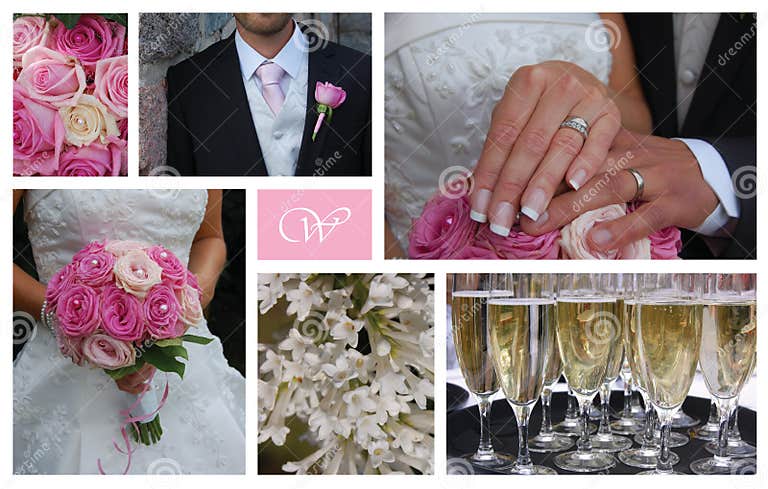 Wedding collage stock image. Image of white, flowers - 24320491