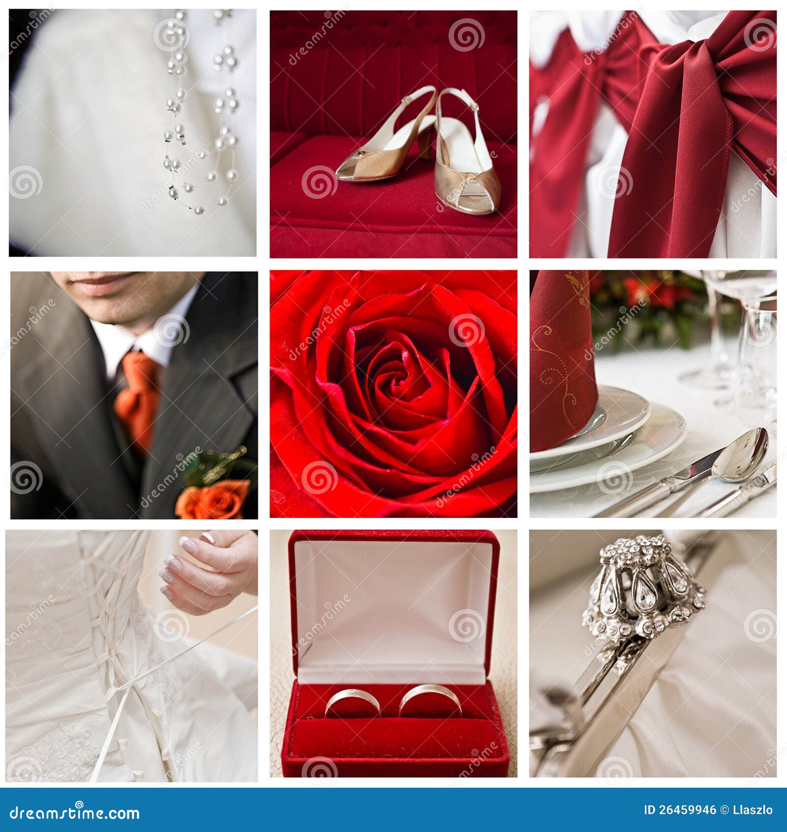 Wedding collage stock photo. Image of collar, jewelry - 26459946
