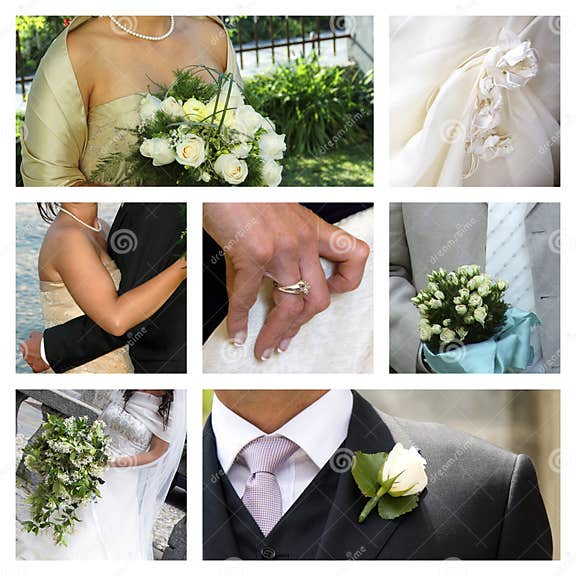 Wedding collage stock photo. Image of flower, flowers - 8003530
