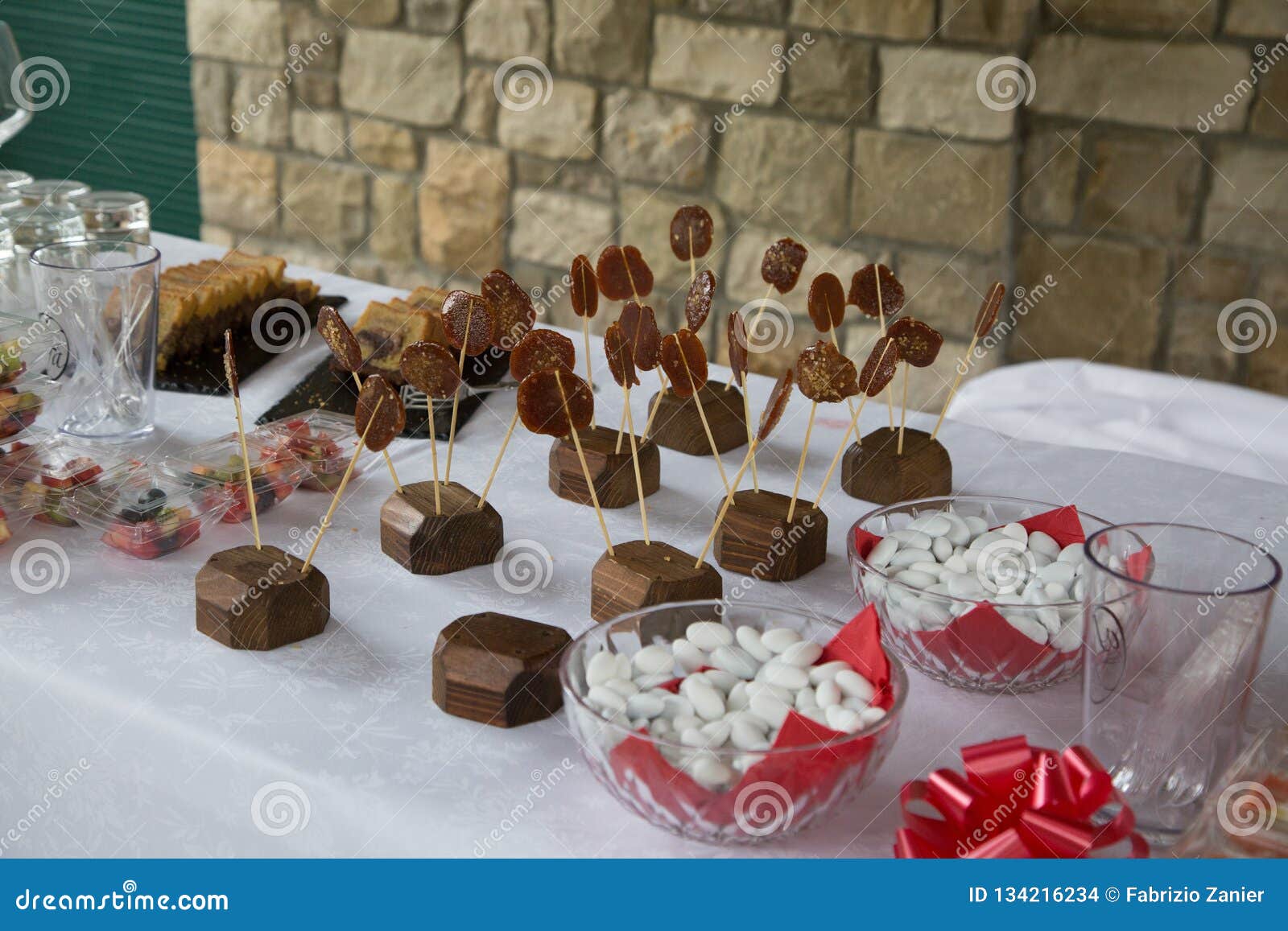Wedding confetti buffet stock photo. Image of banquet - 134216234