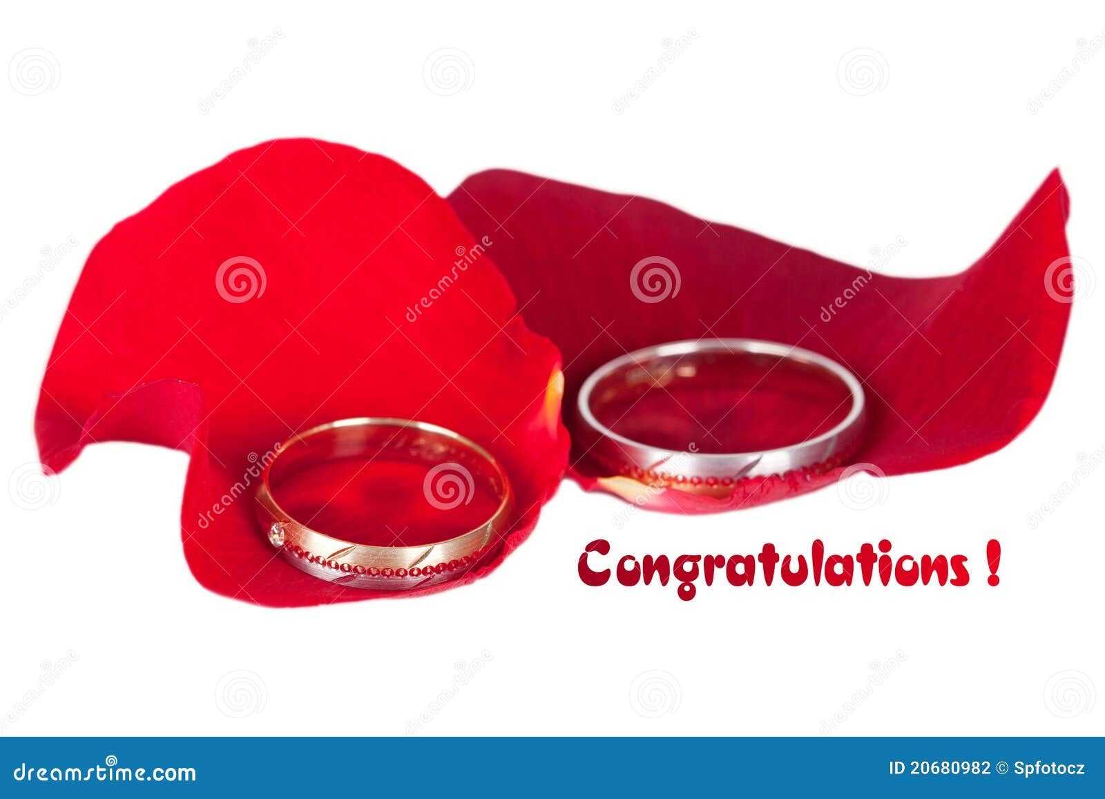 Wedding Congratulations Rings