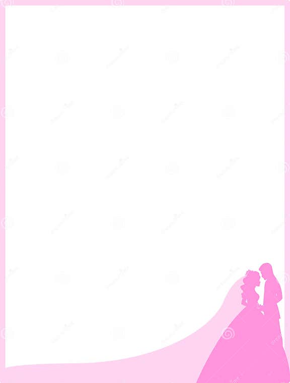 Wedding Couple Border Frame Stock Vector - Illustration of family ...