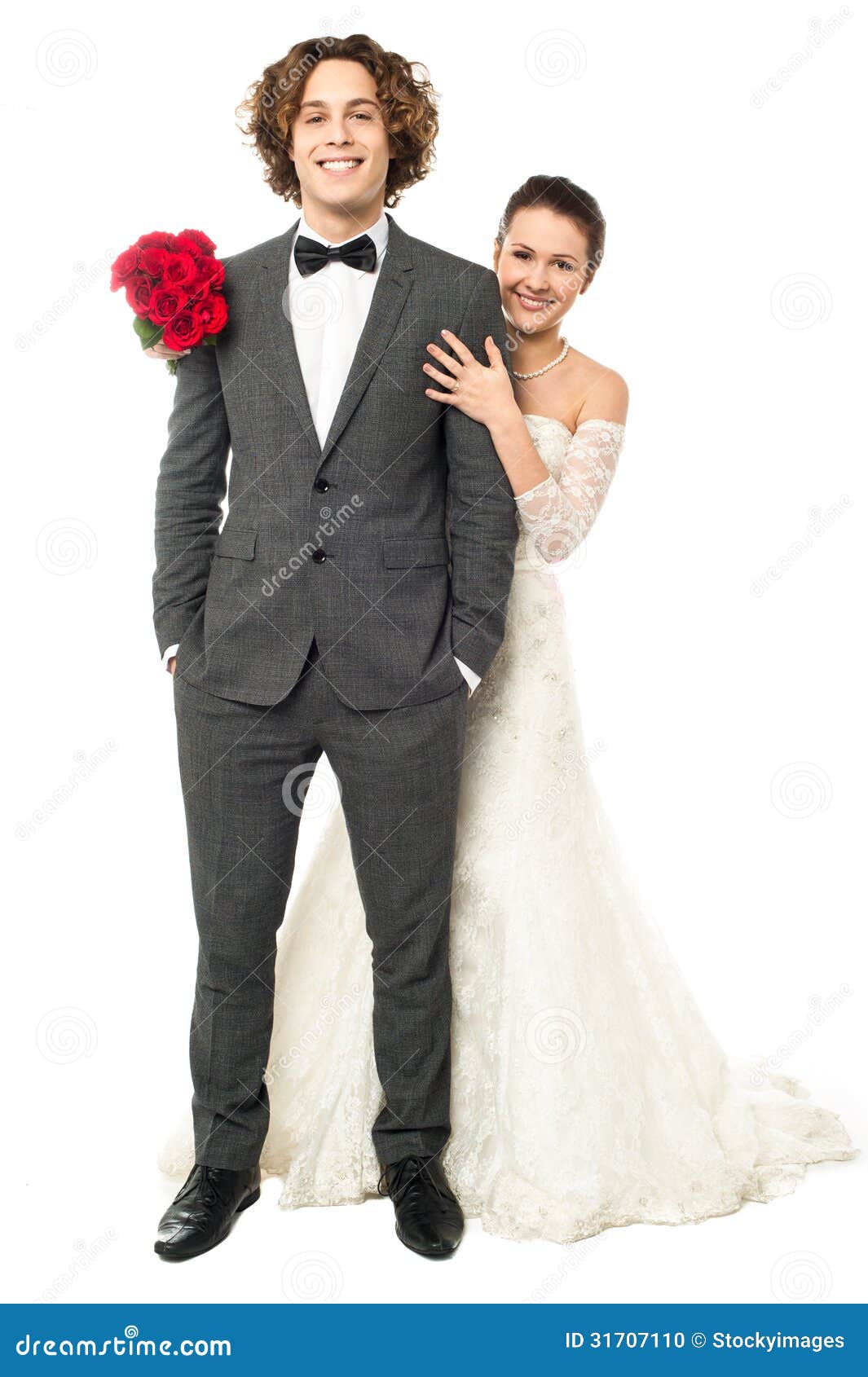 Wedding Couple, Bride and Groom Stock Photo - Image of couple, happy ...