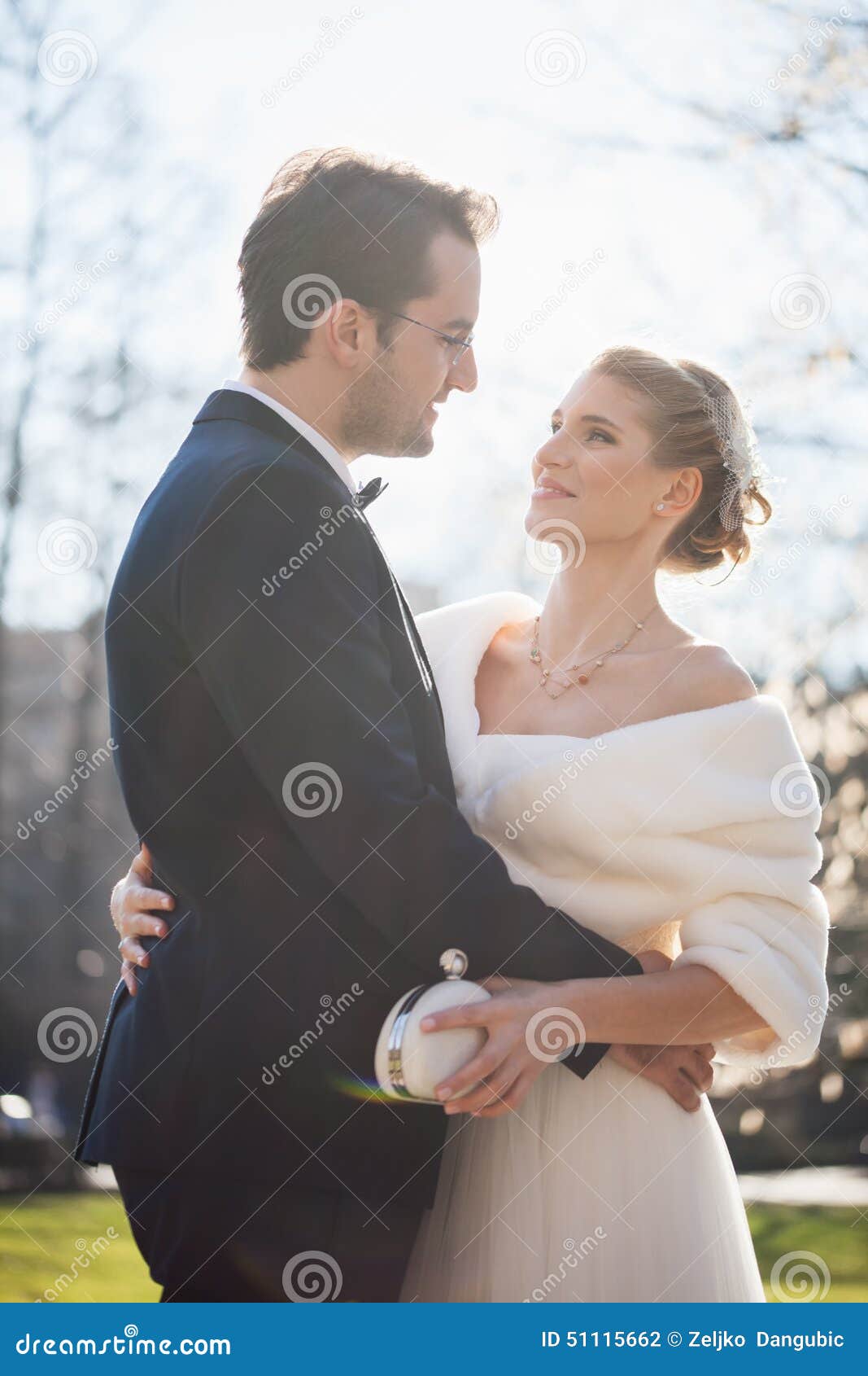 Wedding Couple Embraced stock photo. Image of heterosexual - 51115662