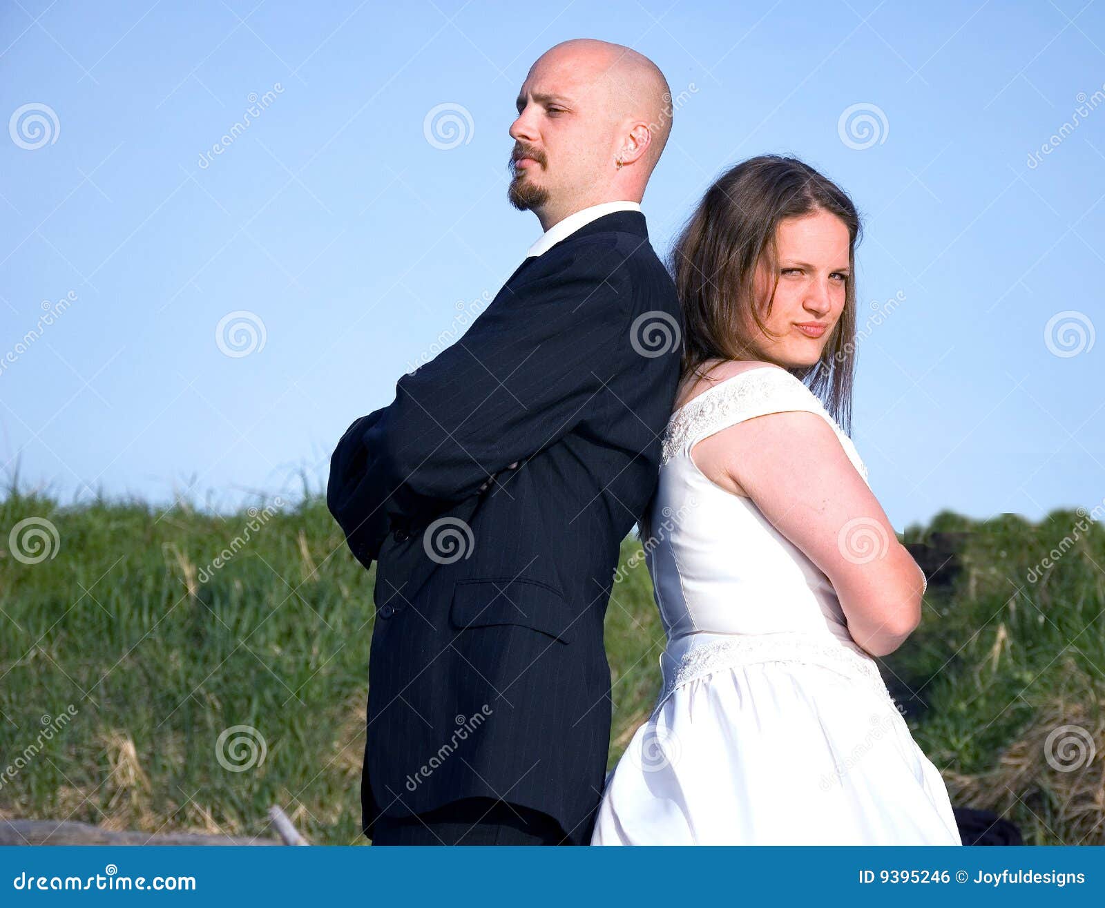 Wedding Couple Fighting stock photo. Image of argue, horizontal - 9395246