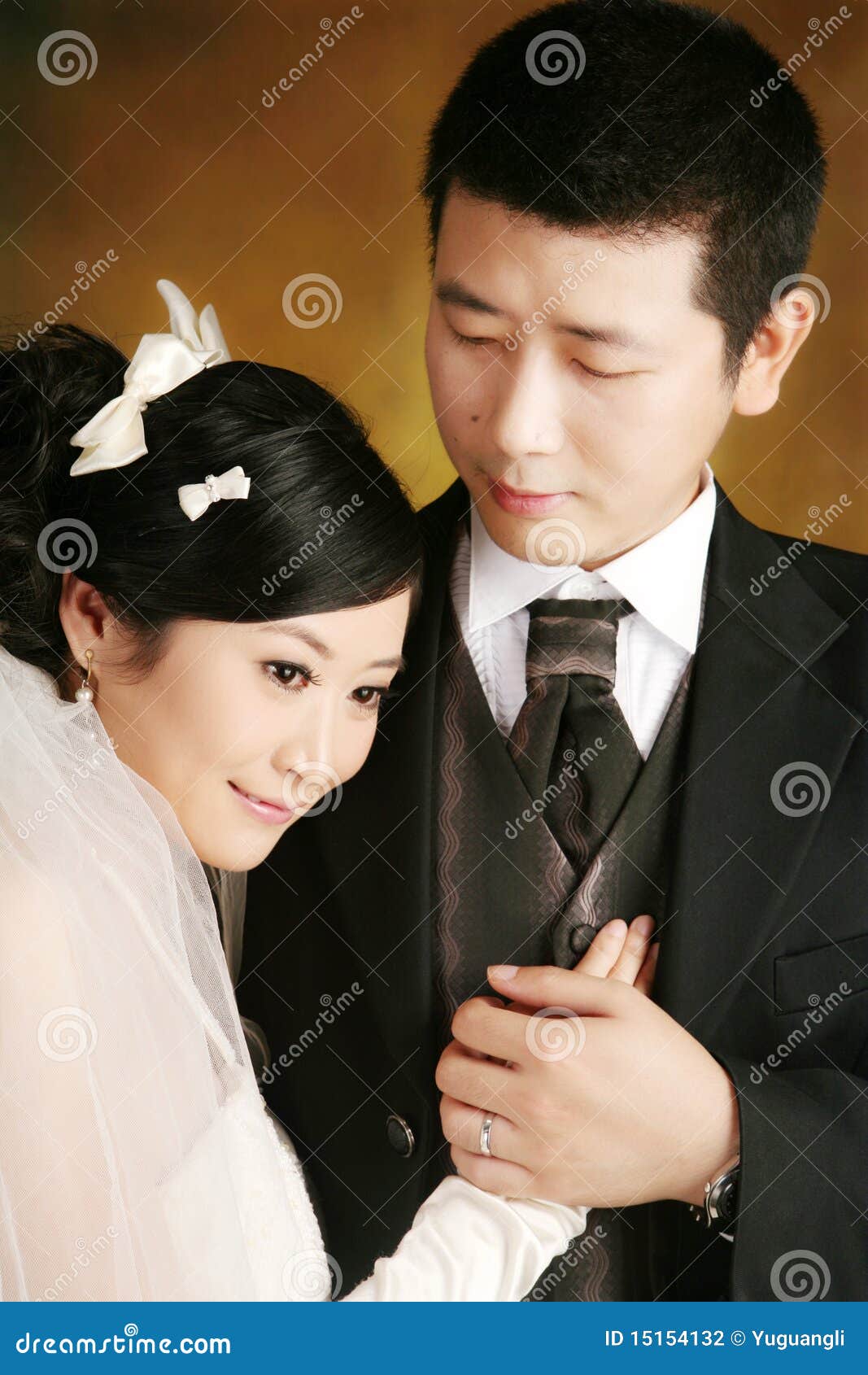 Wedding couple portrait stock photo. Image of love, cheerful - 15154132