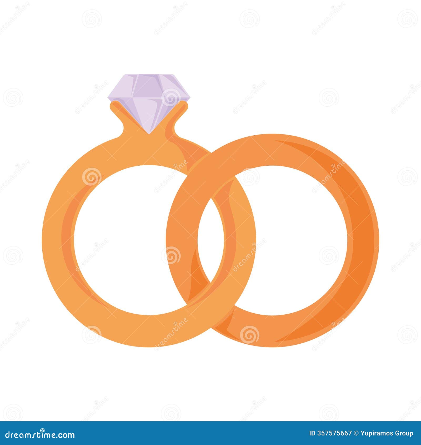 Wedding couple rings stock illustration. Illustration of celebration ...