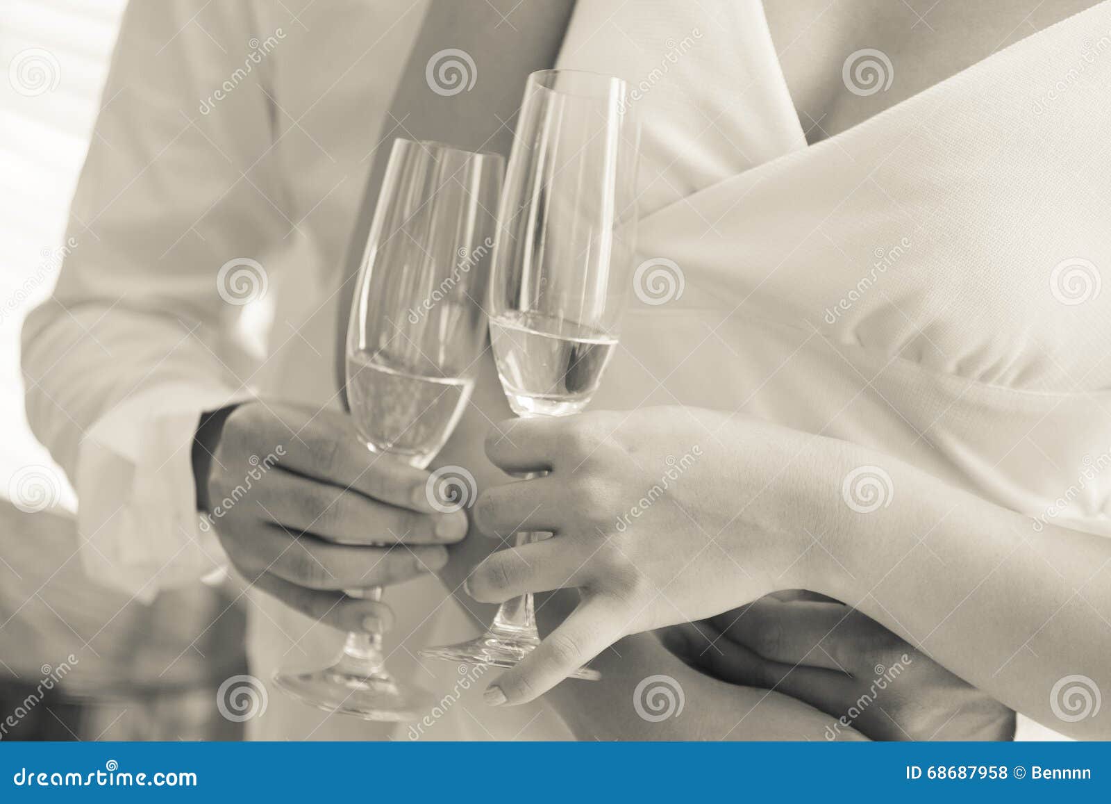 Wedding Couple Toast stock photo. Image of christmas - 68687958