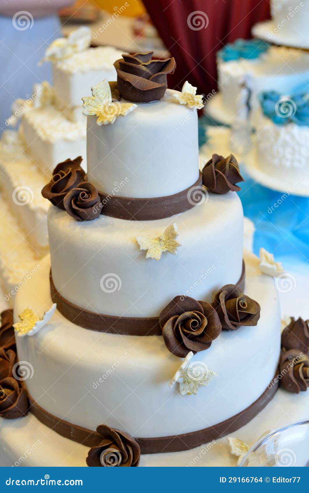Wedding cream cake stock photo. Image of lovers, romance - 29166764