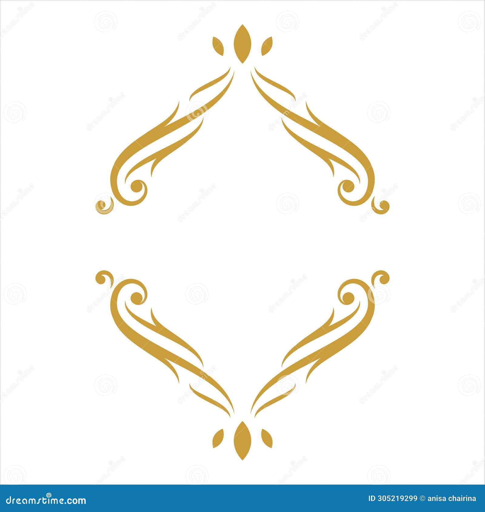 Wedding Curve Complex Ornament Design Collection Stock Illustration ...