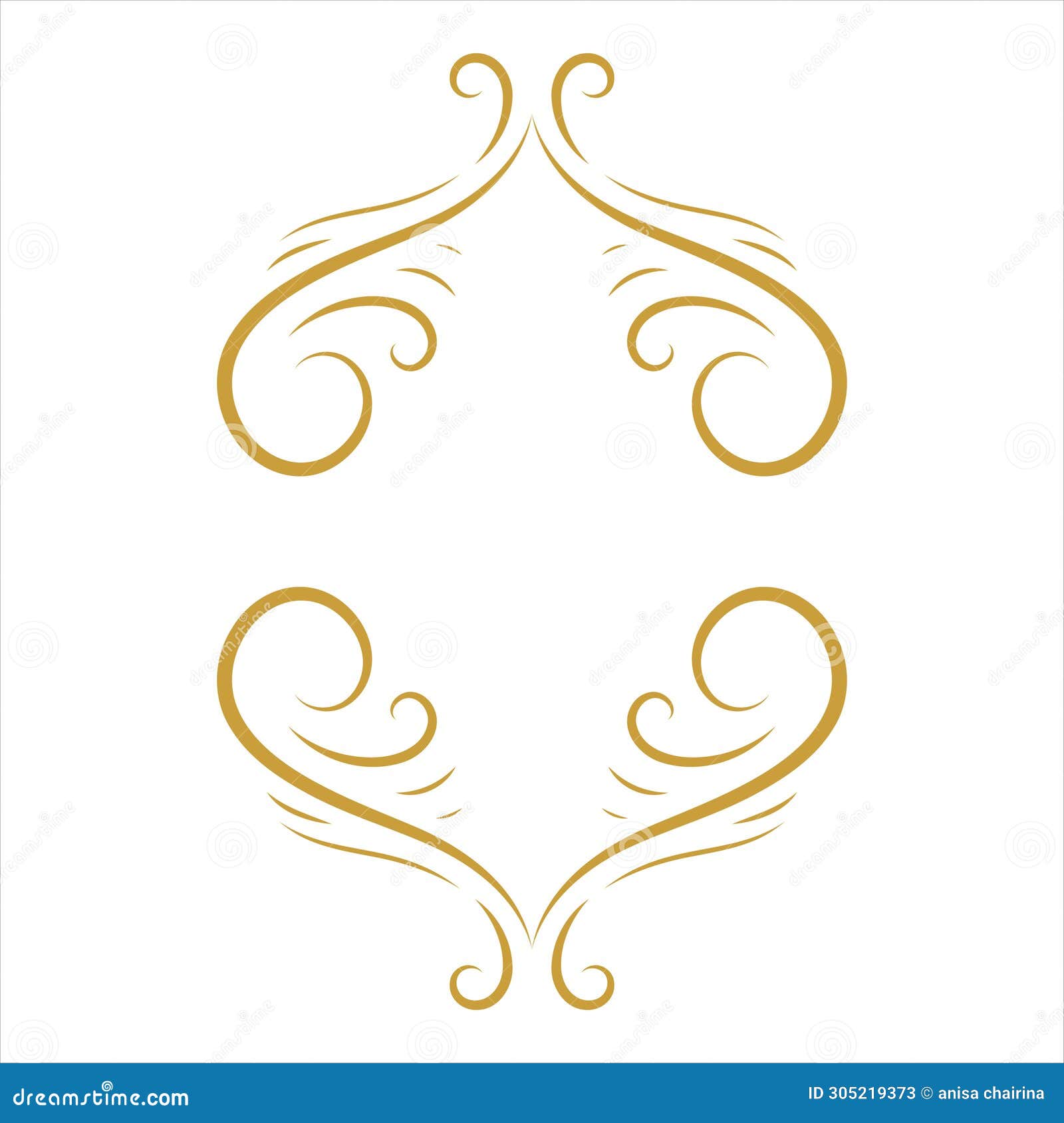 Wedding Curve Complex Ornament Design Collection Stock Illustration ...
