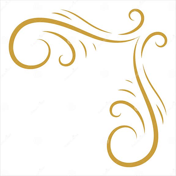 Wedding Curve Complex Ornament Design Collection Stock Illustration ...