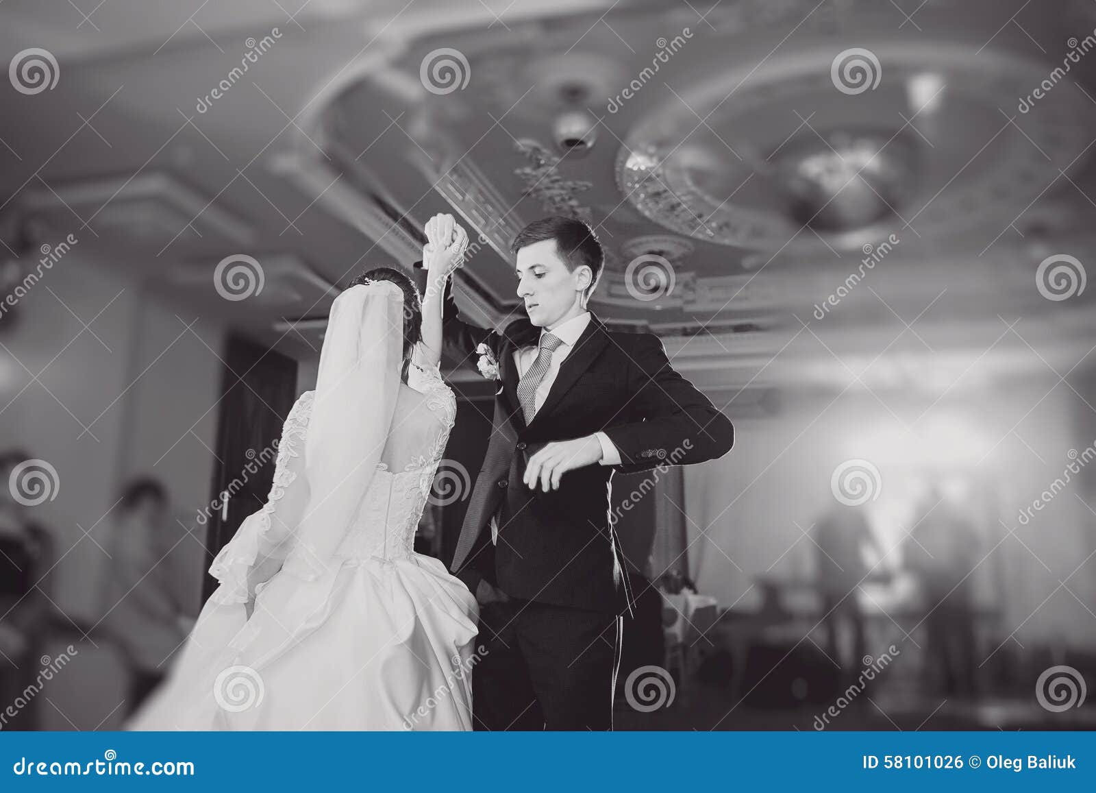 Wedding dance stock photo. Image of caucasian, night - 58101026