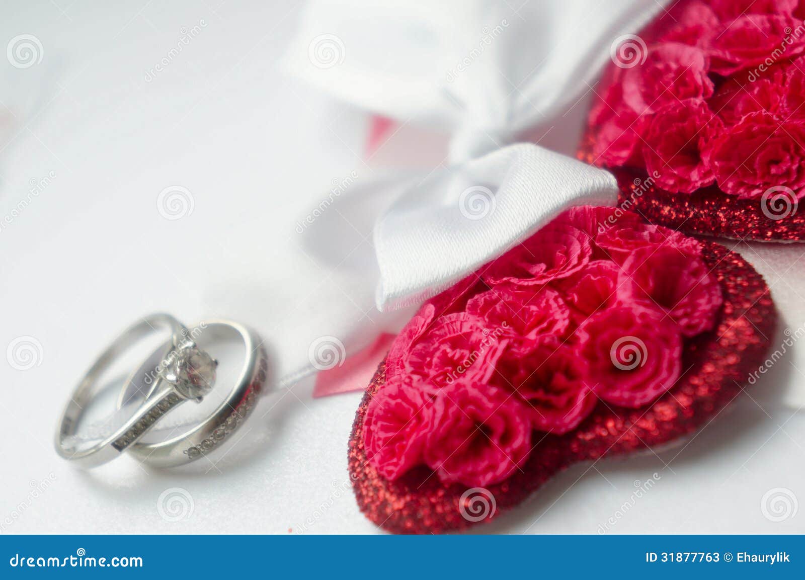 Wedding Day Hearts and Rings Stock Image - Image of ring, marriage ...