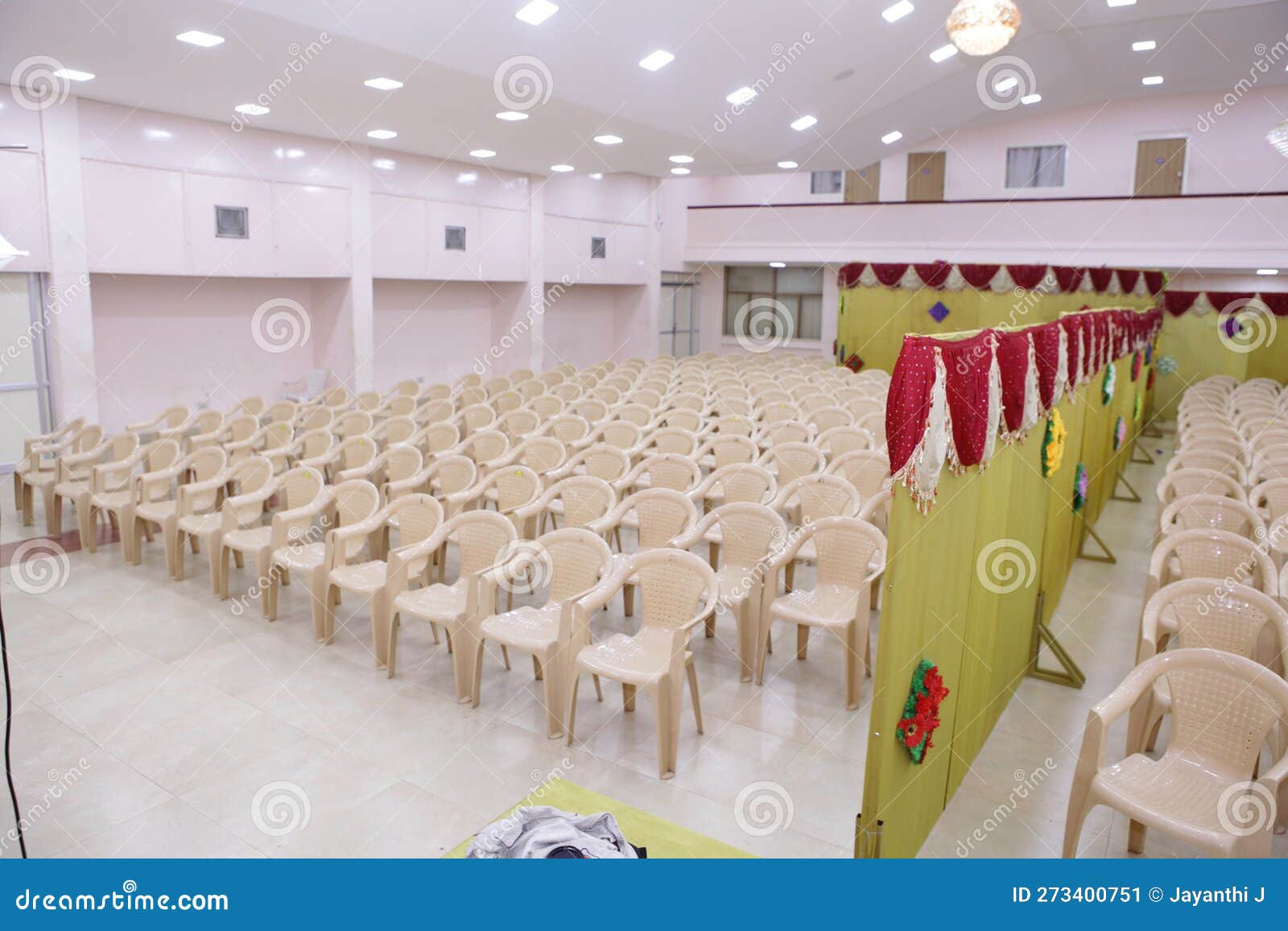 Wedding Decor, Chair Arranged in a Wedding Hall Stock Image - Image of ...