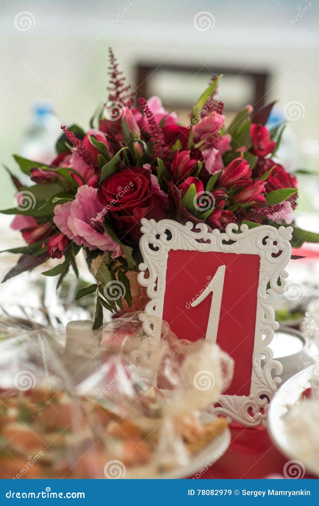 Wedding Decor Registration of Tables Stock Image - Image of hotel ...