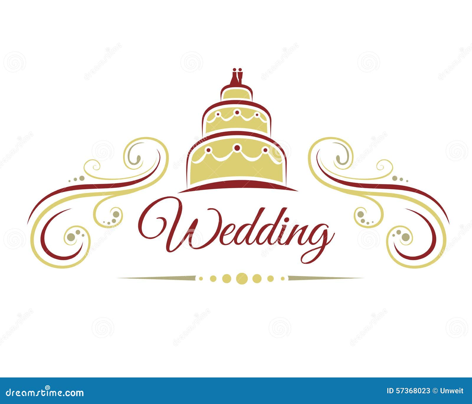 Wedding Decoration stock vector. Illustration of border - 57368023