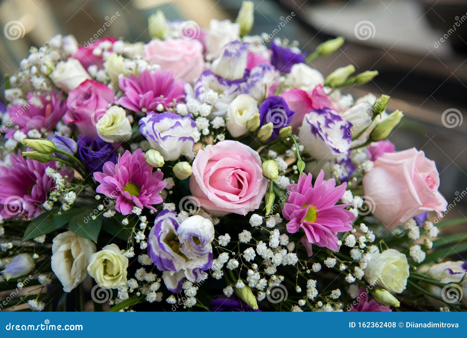 Wedding Decoration of Flowers - Selective Focus Stock Photo - Image of ...