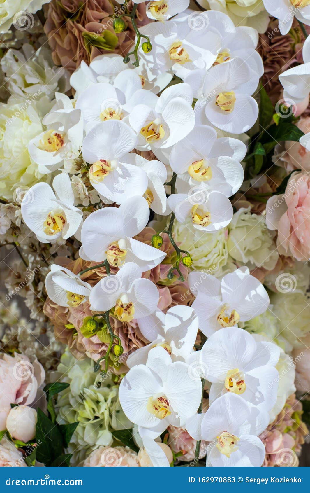 Wedding Decorations with White Roses Stock Image - Image of decor ...