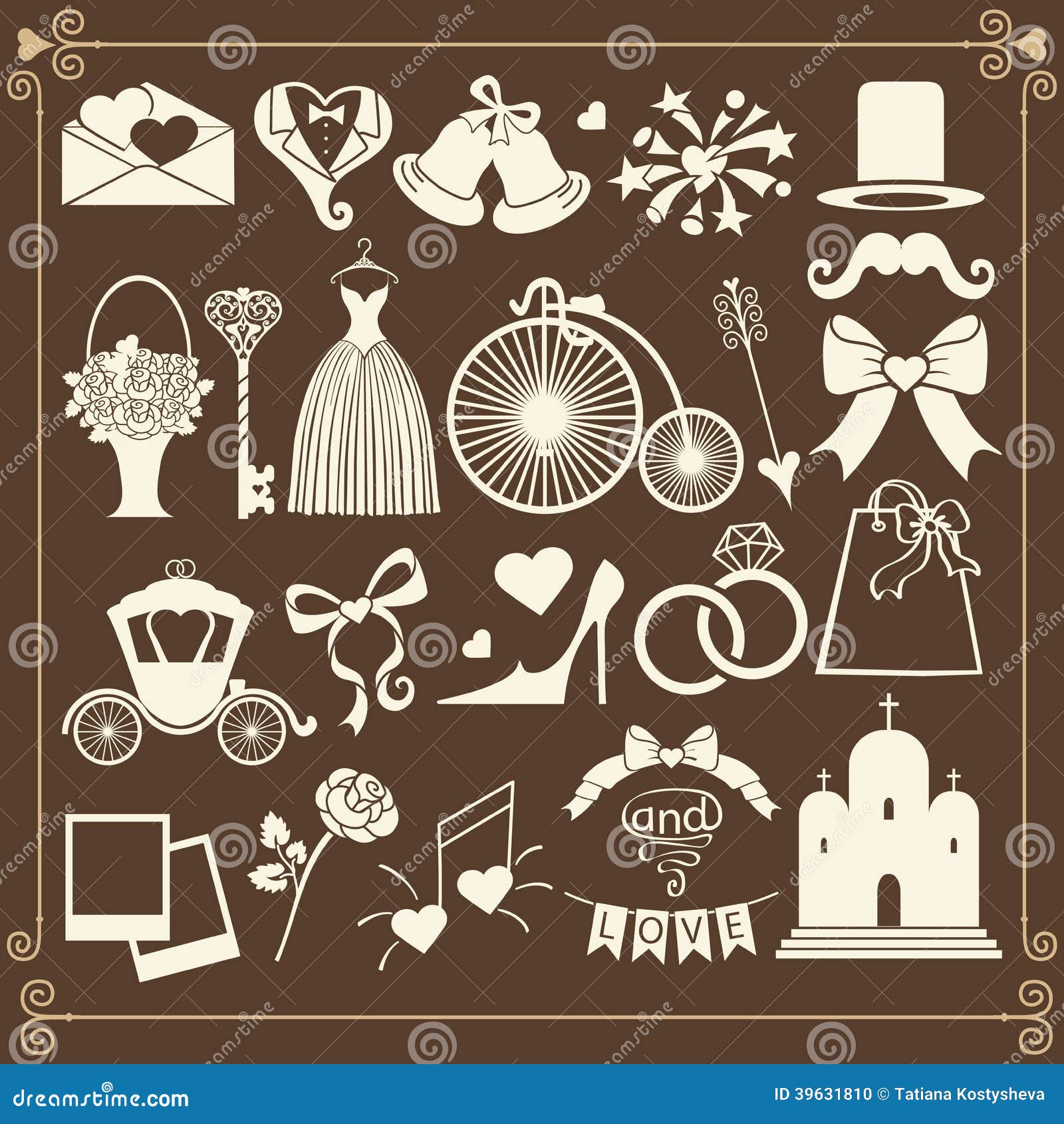 Wedding Design Icons for Web and Mobile.Vector Stock Vector ...