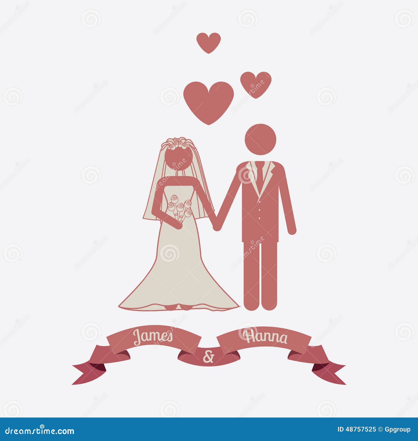 Wedding Design, Vector Illustration. Stock Vector - Illustration of ...