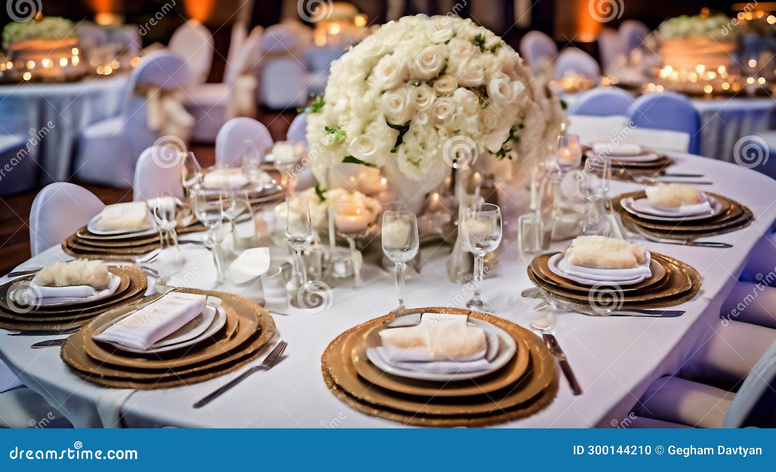 Wedding Designed Table Setting, Wedding Scene, Wedding Table, Bright ...