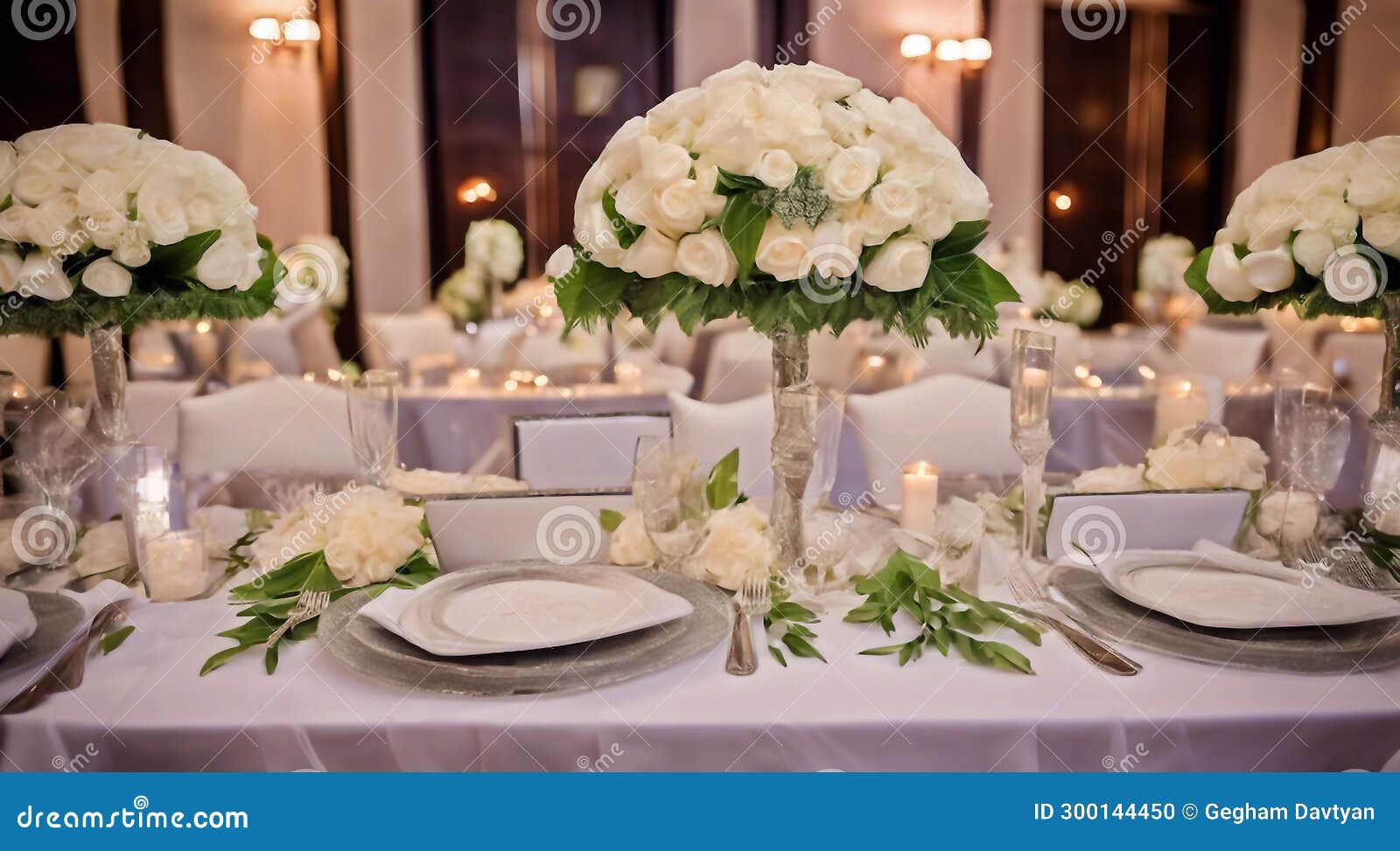 Wedding Designed Table Setting, Wedding Scene, Wedding Table, Bright ...